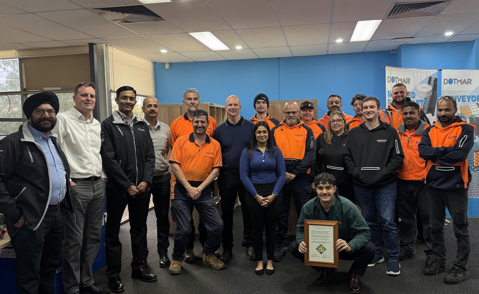 Dotmar Victoria Receives PACCAR Kenworth Quality Award - Dotmar