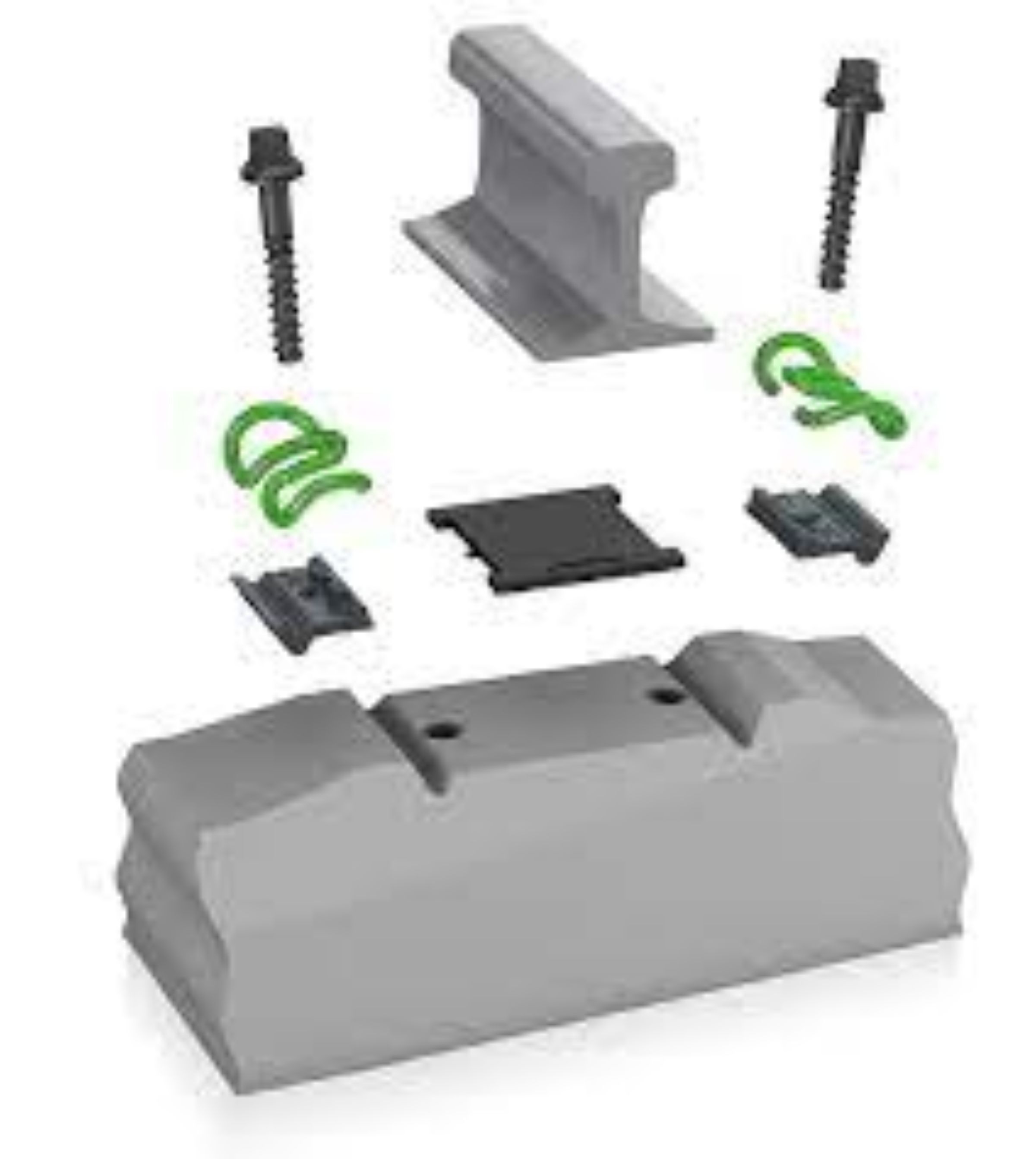 Rail Track H-Pads and Turnout Plates - Dotmar